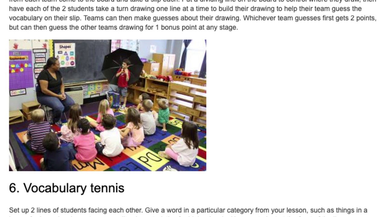 7 Fun Activities For Teaching Vocabulary In The ESL Classroom ITTT 