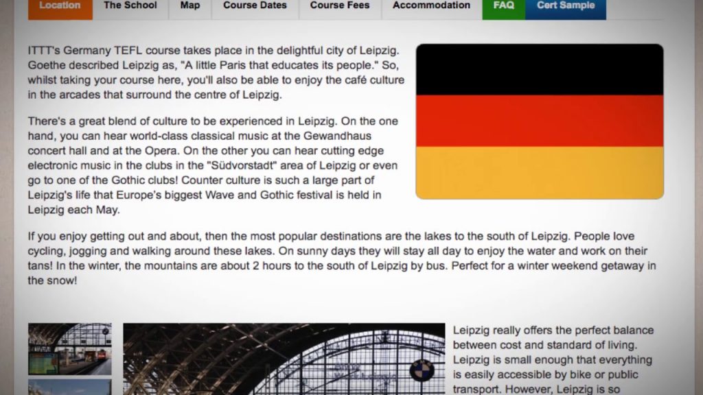 TEFL / TESOL Course in Leipzig, Germany | Teach & Live abroad! – tefl ...